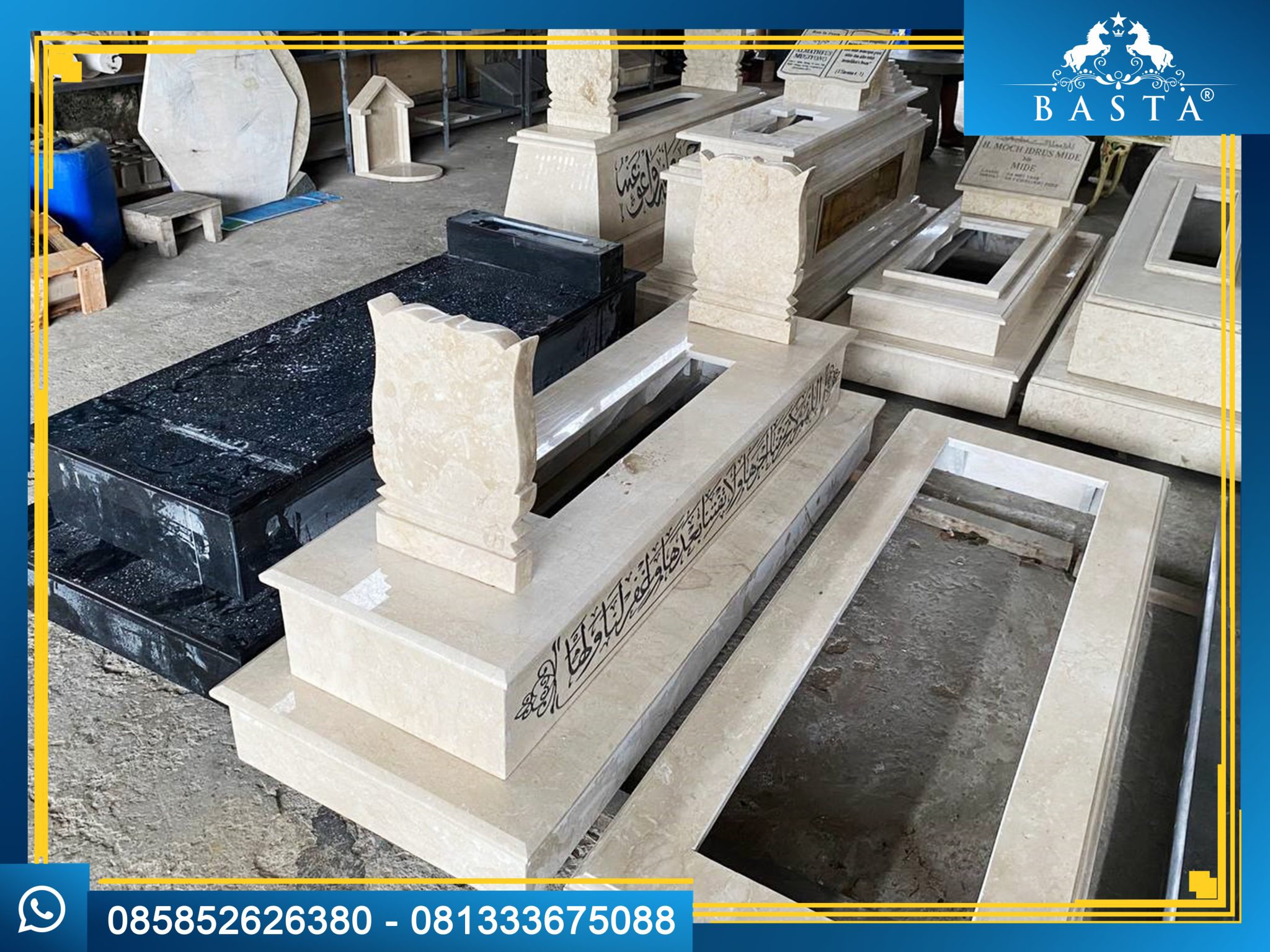 Model Kuburan Islam Terbaru Incluide Kaligrafi Doa Kubur