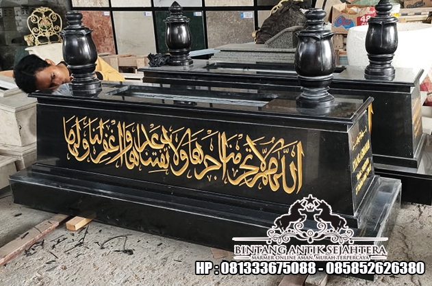 Kijing Islam Bahan Granit Incluide Kaligrafi Doa Kubur